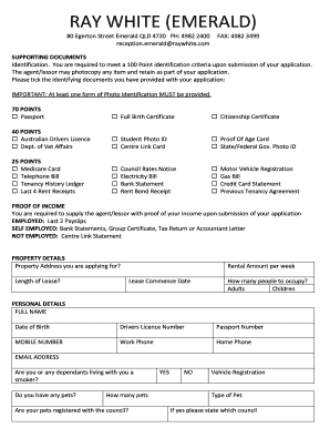 Fillable Online RAY WHITE (EMERALD) Fax Email Print - pdfFiller