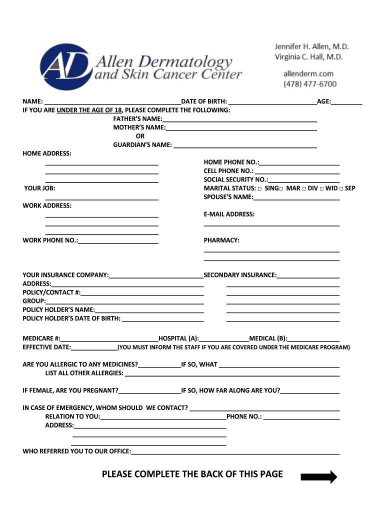 Fillable Online AGE: Fax Email Print - pdfFiller