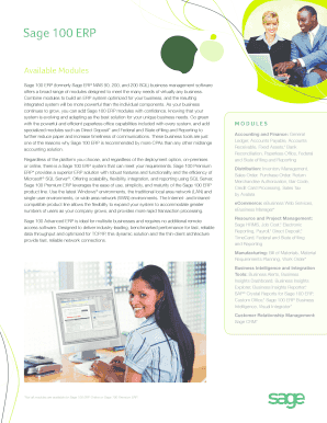 Fillable Online Sage 100 (MAS 90) Accounting Software & ERP Consulting ...