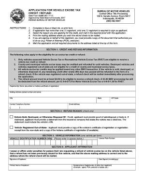 Fillable Online forms in APPLICATION FOR VEHICLE EXCISE TAX Fax Email ...