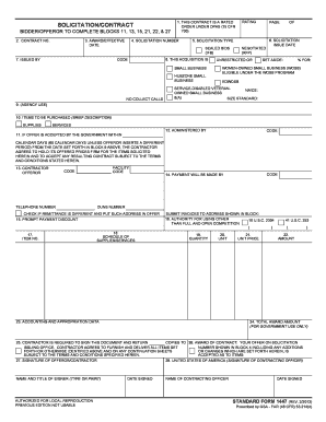 Fillable Online gsa Standard Form 1447 Fax Email Print - pdfFiller
