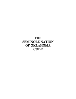 Fillable Online sno-nsn Constitution of the Seminole Nation of Oklahoma ...