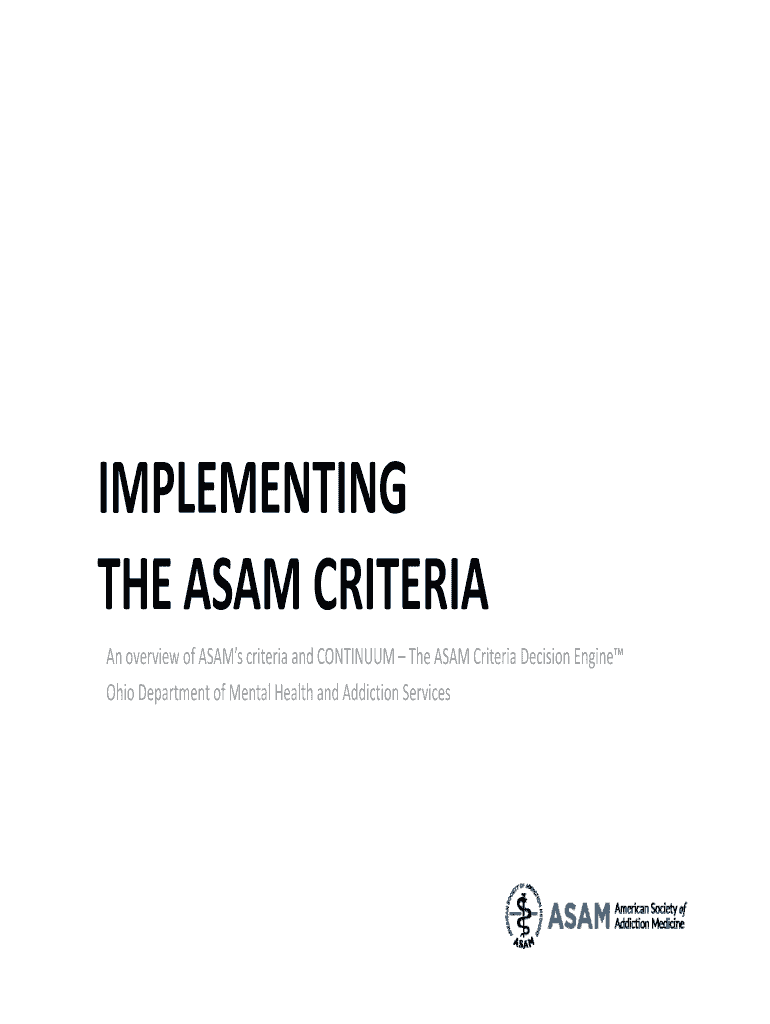 Asam Criteria Cheat Sheet Continued Stay Printable