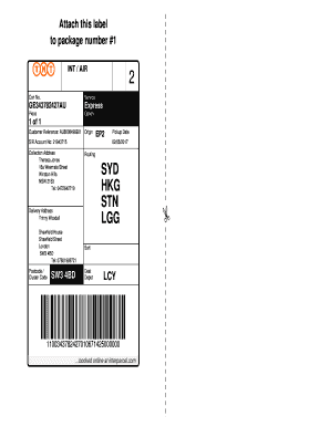 Fillable Online Attach this label Fax Email Print - pdfFiller