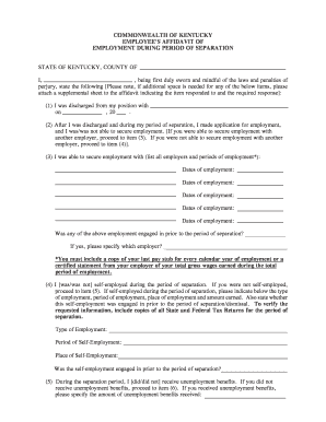 Fillable Online Employee Affidavit Fax Email Print - pdfFiller