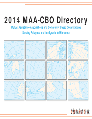 Fillable Online health minnesota MAA-CBO Directory - Minnesota Dept. of Health - health ...