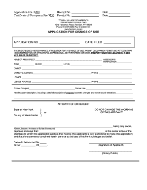 Fillable Online Application Fee $ Receipt No Fax Email Print - pdfFiller