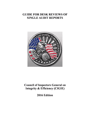 Fillable Online Fillable Guide for Desk Review of Single Audit Reports ...
