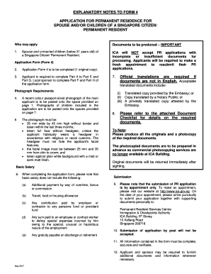 Fillable Online EXPLANATORY NOTES TO FORM 4 Fax Email Print - pdfFiller
