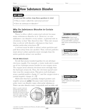 Fillable Online 2 How Substances Dissolve Fax Email Print - pdfFiller