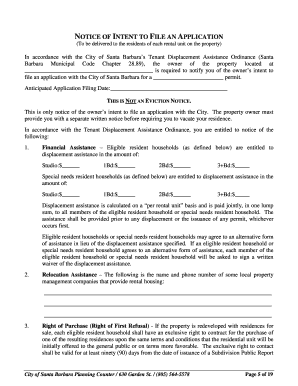 Fillable Online notice of intent to file an application Fax Email Print ...