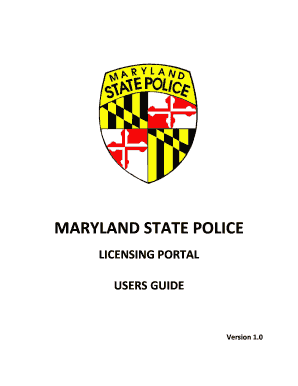 Maryland State Police Licensing Portal - Fill Online, Printable ...