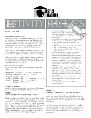 Fillable Online ACTIVITY RULES Fax Email Print - pdfFiller