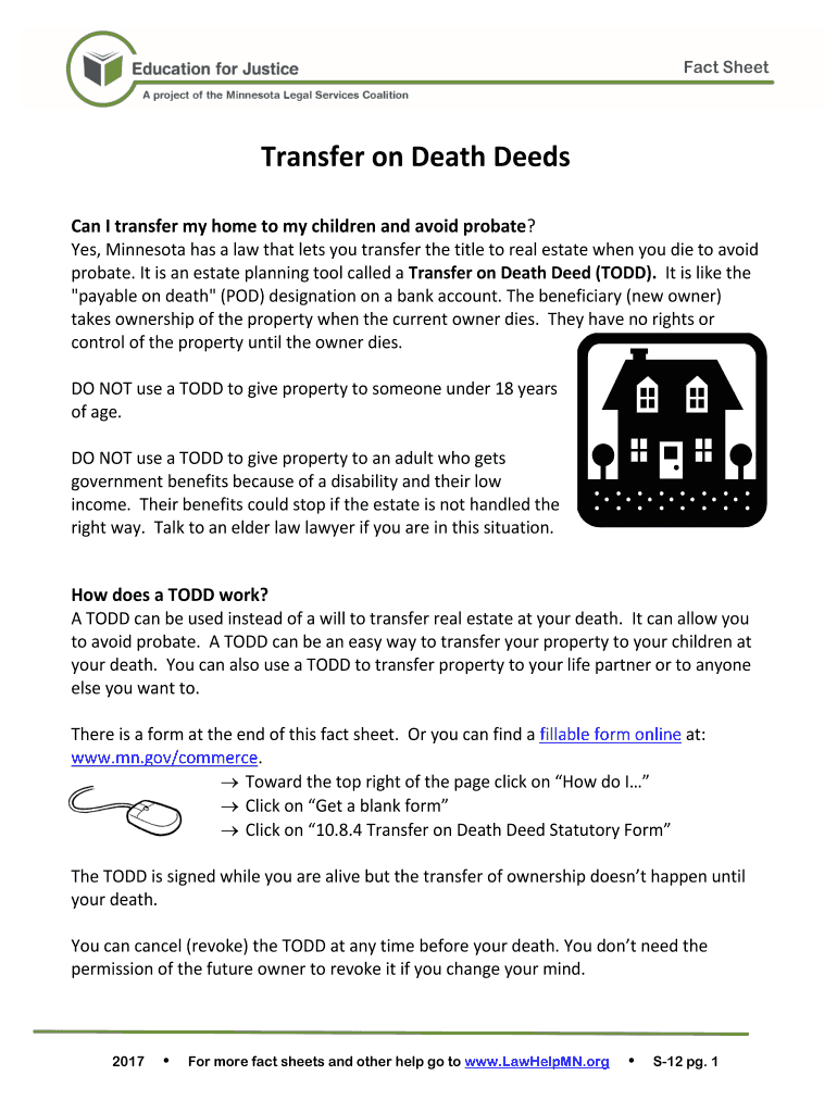 Fillable Online Transfer on Death Deeds Fax Email Print - pdfFiller