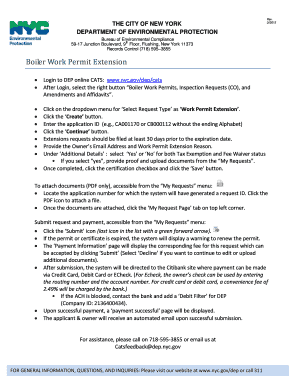 Fillable Online nyc Boiler Work Permit Extension Fax Email Print ...