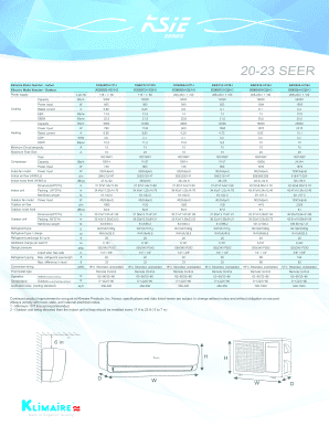 Fillable Online KSIE SERIES - TECHNICAL SPECIFICATIONS.cdr Fax Email ...