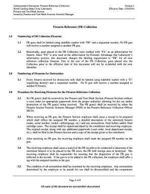 Fillable Online Firearm Reference (FR) Collection Fax Email Print ...