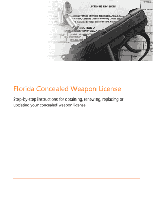 Fillable Online Florida Concealed Weapon License Fax Email Print ...