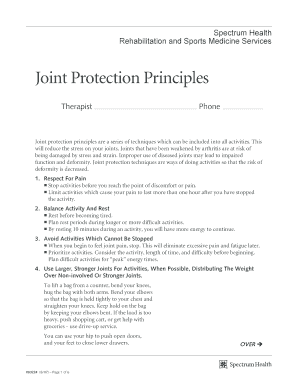 Fillable Online Joint Protection Principles Fax Email Print - pdfFiller
