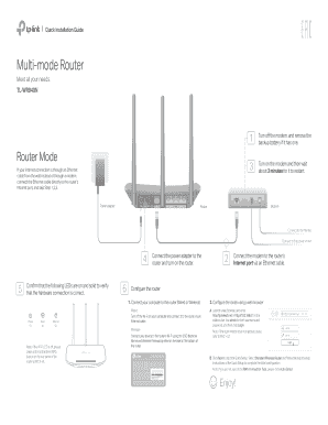 Fillable Online Multi-mode Router Fax Email Print - pdfFiller