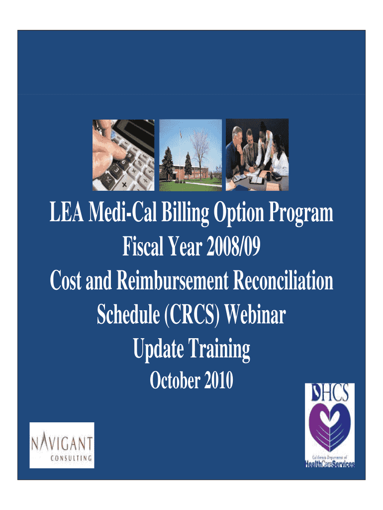 Fillable Online dhcs ca LEA Medi-Cal Billing Option Program g p g Fax ...