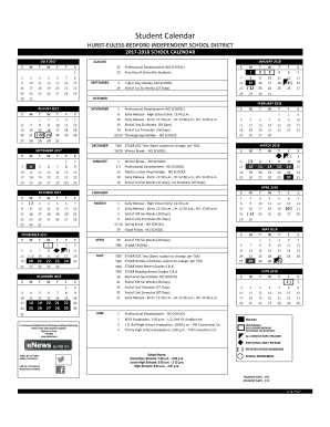Fillable Online Student Calendar Fax Email Print - pdfFiller
