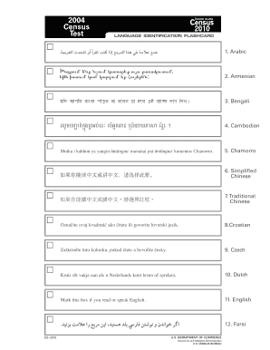 Fillable Online I Speak Flashcard - LEP.gov Fax Email Print - pdfFiller