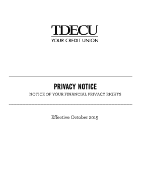 Fillable Online tdecu WHAT DO TDECU-YOUR CREDIT UNION AND ITS ...