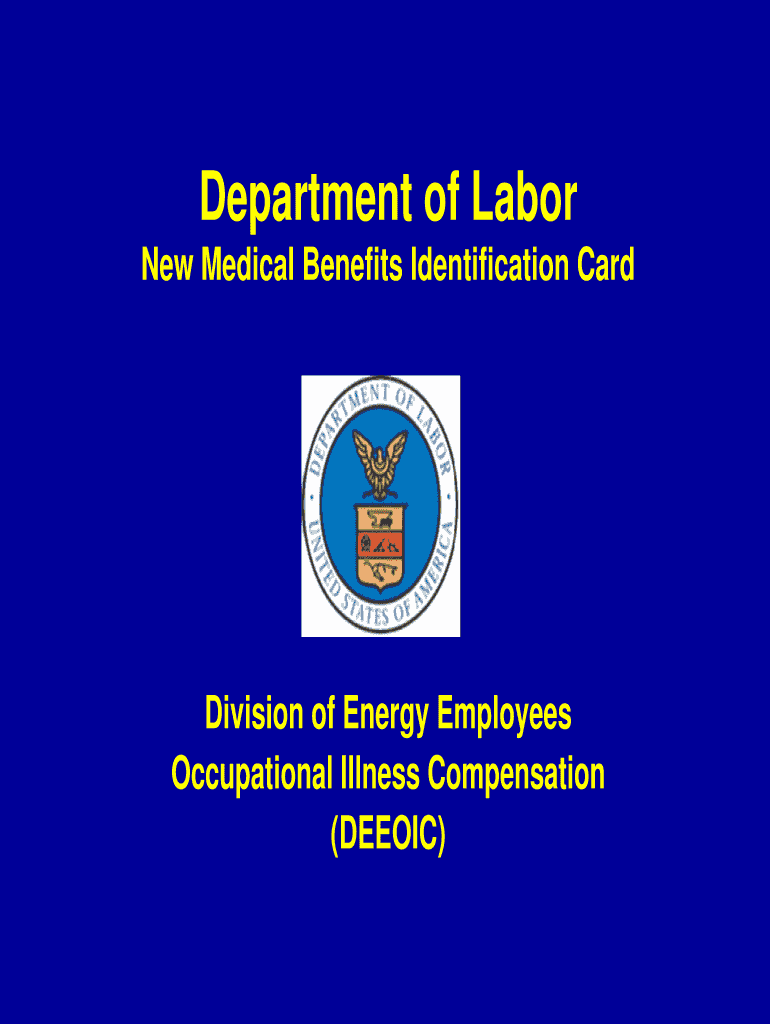 Fillable Online Energy Employees Occupational Illness Compensation ...