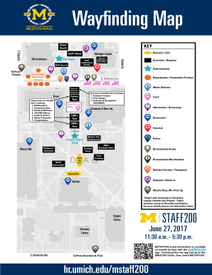 Fillable Online hr umich Wayfinding Map web Fax Email Print - pdfFiller