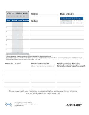 Fillable Online Download Accu-Chek Testing in Pairs Tool Fax Email ...