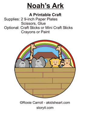 Printable Noah's Ark Template - Fill Online, Printable, Fillable, Blank ...