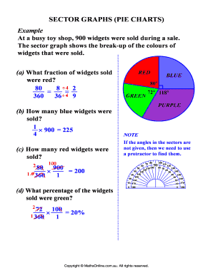 Fillable Online SECTOR GRAPHS (PIE CHARTS) Fax Email Print - pdfFiller