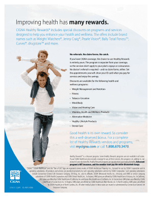 Fillable Online Listing of Cigna's Health & Wellness programs Fax Email ...