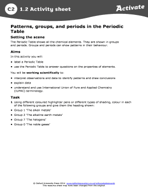 Fillable Online Patterns, groups, and periods in the Periodic Fax Email ...