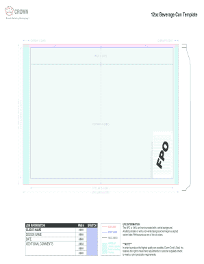 Fillable Online 12oz Beverage Can Template Fax Email Print - pdfFiller