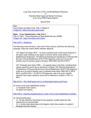 Fillable Online Long Term Acute Care (LTAC) and Rehabilitation ...