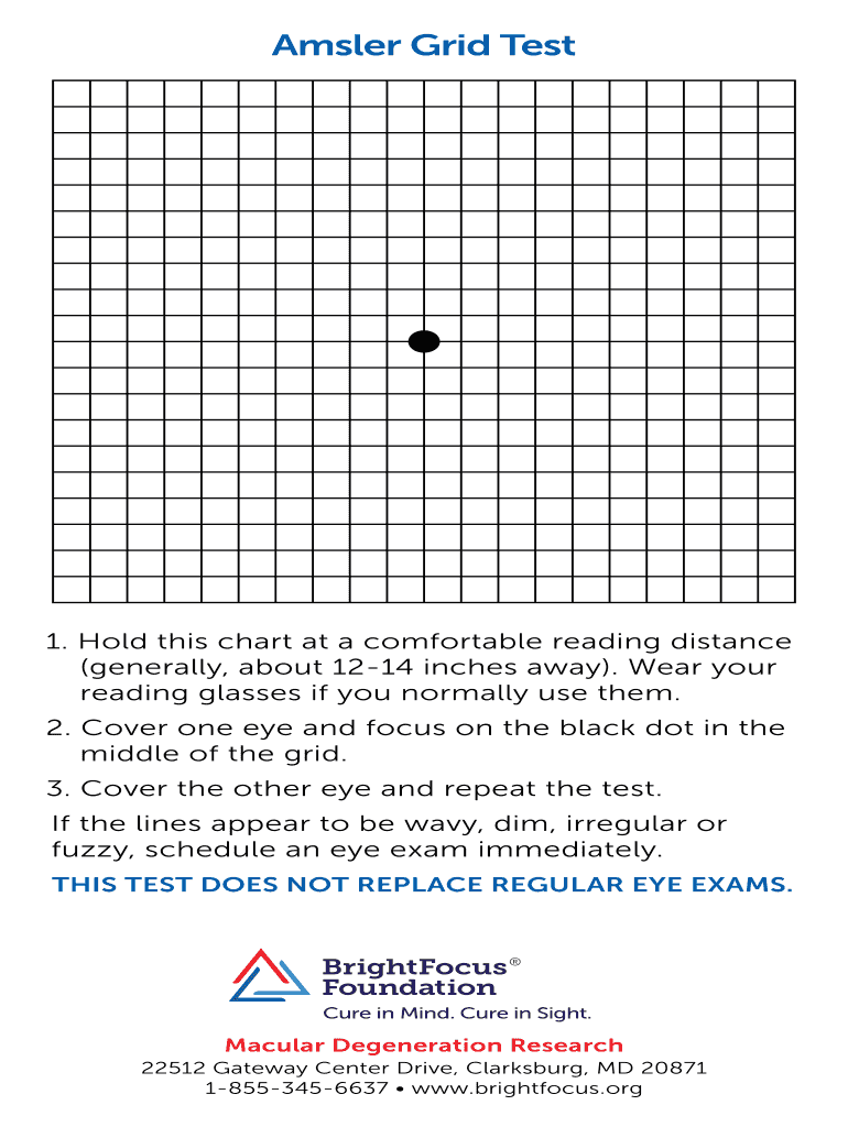 Fillable Online Amsler Grid Test Fax Email Print - pdfFiller