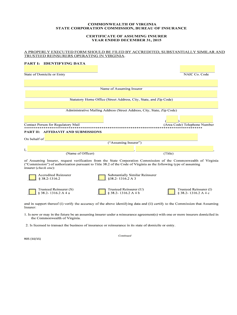 Fillable Online scc virginia COMMONWEALTH OF VIRGINIA STATE CORPORATION ...