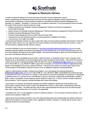 Fillable Online Consent to Electronic Delivery Fax Email Print - pdfFiller