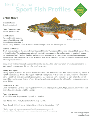 Fillable Online Sport Fish Profiles Fax Email Print - pdfFiller