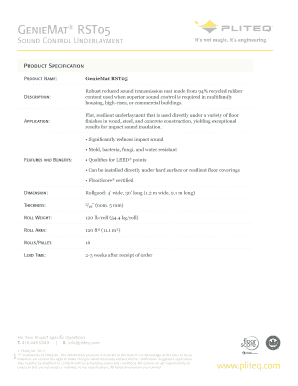 Fillable Online geniemat rst05 Fax Email Print - pdfFiller