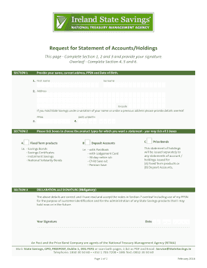 Fillable Online Request for Statement of Accounts/Holdings Fax Email ...