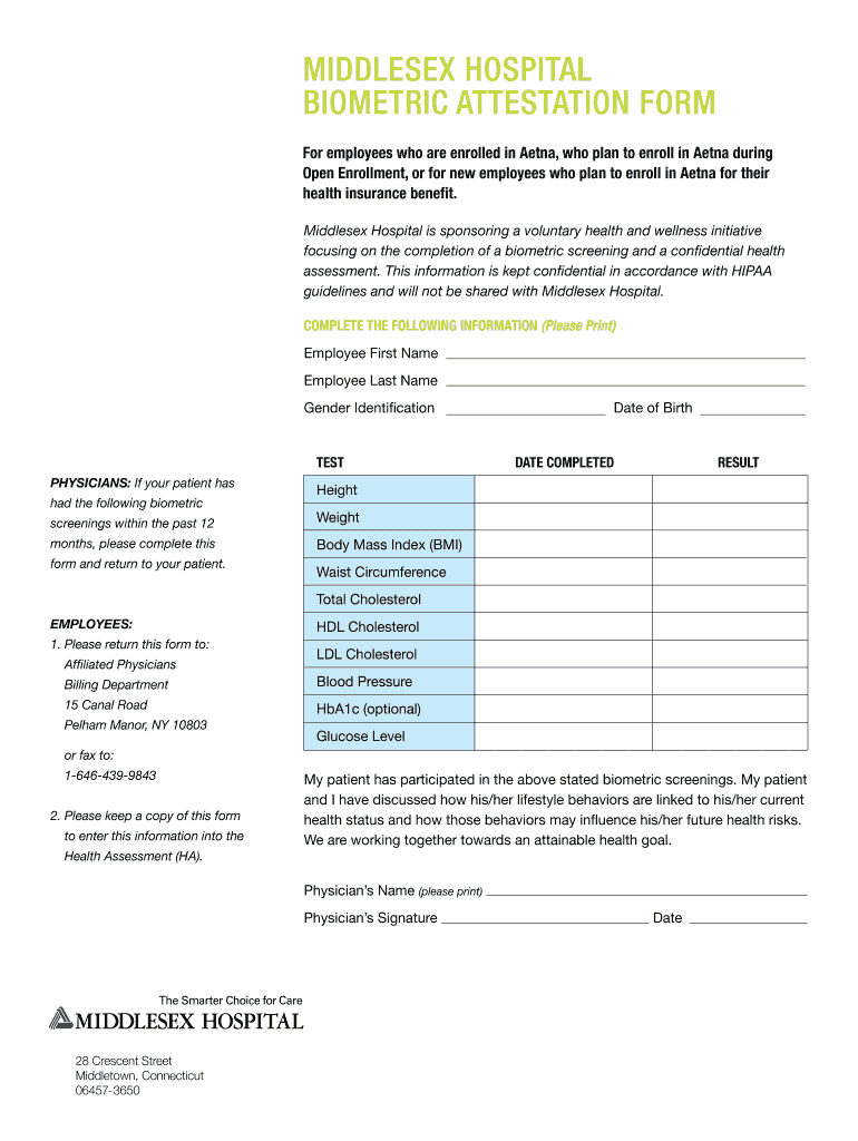 Fillable Online BIOMETRIC ATTESTATION FORM Fax Email Print - pdfFiller