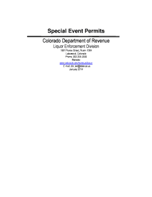 Fillable Online Special Event Permits Fax Email Print - pdfFiller