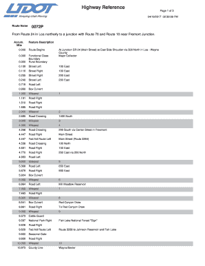 Fillable Online Highway Reference Fax Email Print - pdfFiller