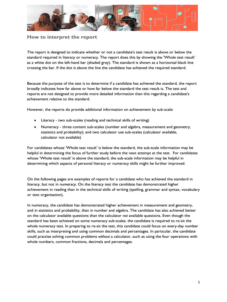 Fillable Online How to interpret the report Fax Email Print - pdfFiller