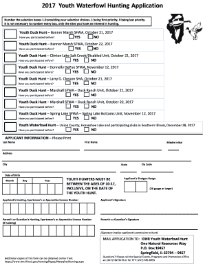 Fillable Online (Duck and Goose) APPLICATION Fax Email Print - pdfFiller