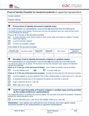 Fillable Online 8 Secondary Proof of Identity documents - EAC Fax Email ...