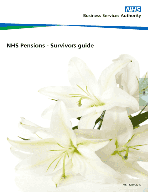 Fillable Online NHS Pensions - Survivors guide Fax Email Print - pdfFiller